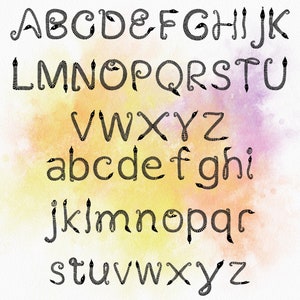 Snake Font Bundle: Procreate Downloadable Fonts, Halloween Snake ...
