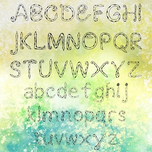 Snake Font Bundle: Procreate Downloadable Fonts, Halloween Snake ...