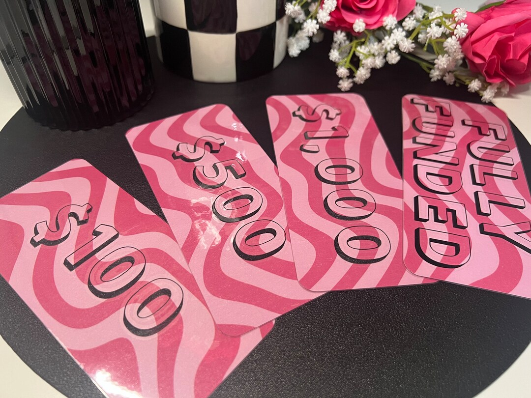 The Girly Girl Collection- Cash Stuffing Placeholders - Etsy