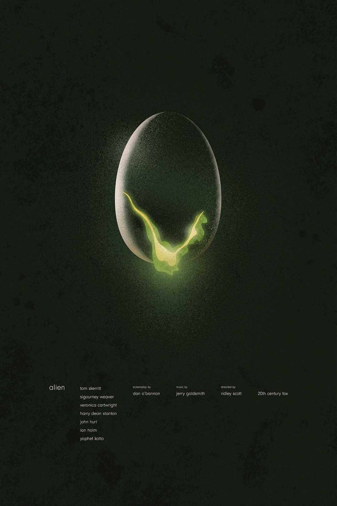 Alien Minimal Movie Poster - Etsy