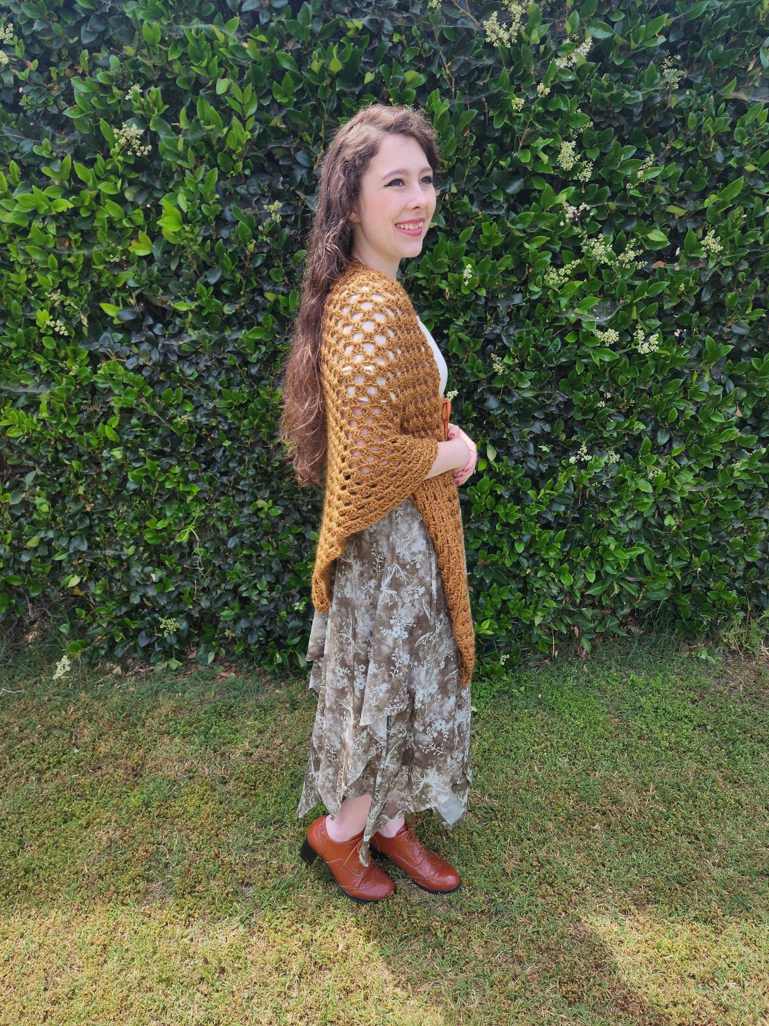 Cottagecore Hand-crocheted Shawl - Etsy