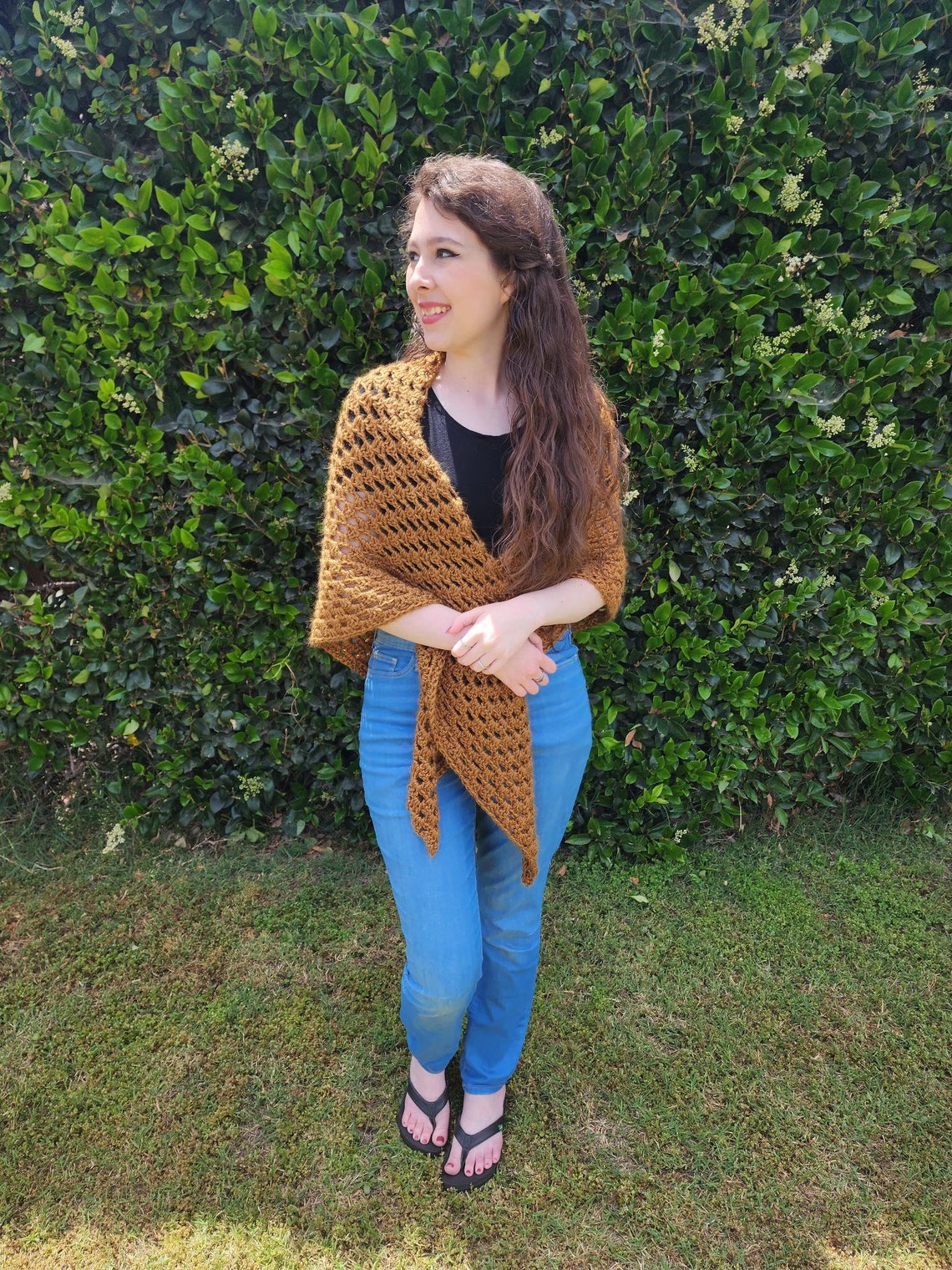 Cottagecore Hand-crocheted Shawl - Etsy