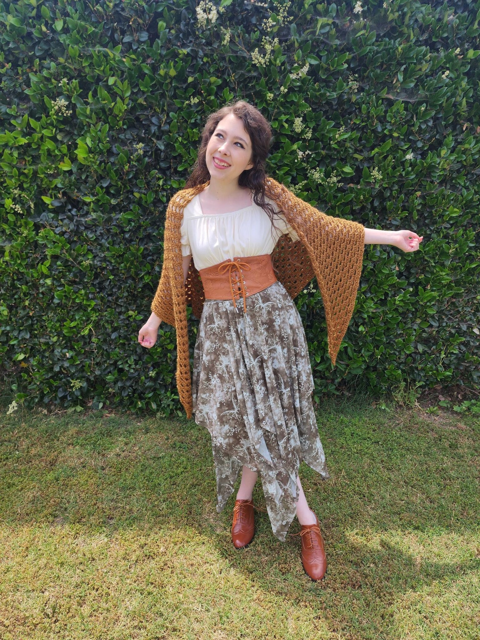 Cottagecore Hand-crocheted Shawl - Etsy