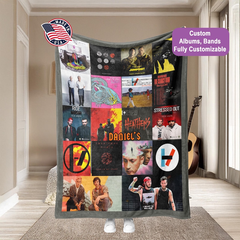 Music Blanket Album Cover - Etsy