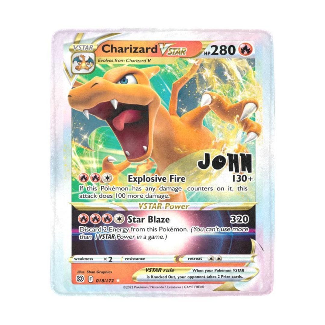 Custom Charizard Vstar Rare Blanket | Personalized Anime Manga Game ...