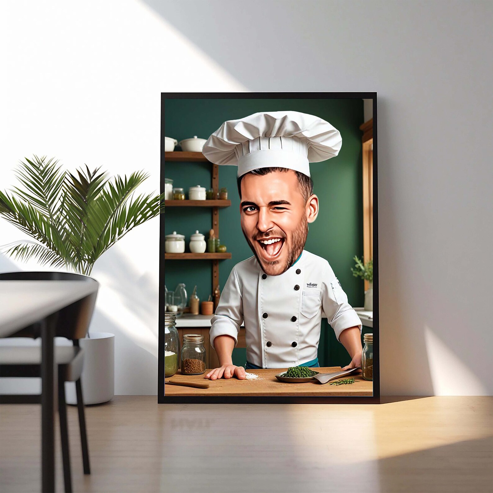 CHEF Caricature Perfect for Cooking Chef's Masterpiece Celebrating ...