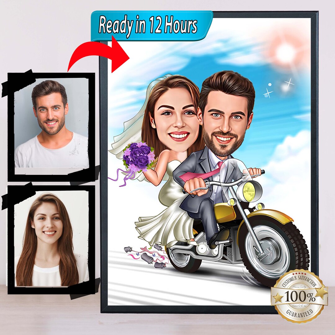 Custom Couple Cartoon Custom Caricature Digital Caricature Caricature ...