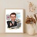 Custom Boss Portrait, Boss Birthday Gift,bosses Day Gift Ideas for Him ...