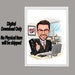 Custom Boss Portrait, Boss Birthday Gift,bosses Day Gift Ideas for Him ...