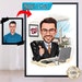 Custom Boss Portrait, Boss Birthday Gift,bosses Day Gift Ideas for Him ...