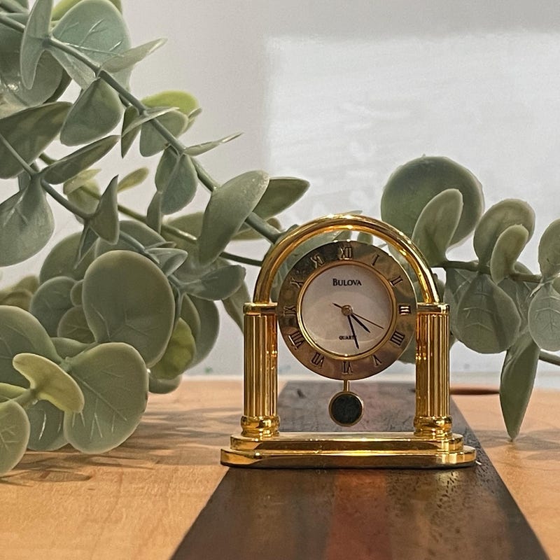Vintage Desk Clock - Etsy