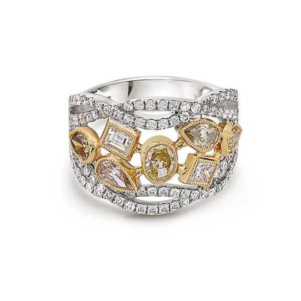 Two Tone Ring - Etsy