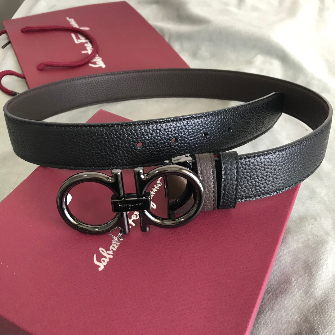 Mens Ferragamo Luxury Belt Leather Belt - Etsy