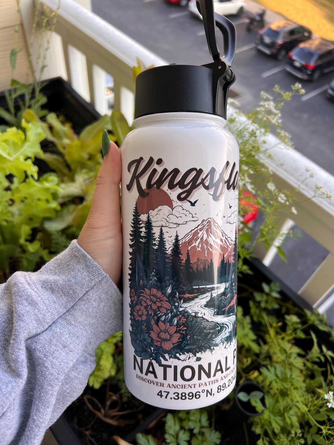 Kingsflame National Park Water Bottle – 32oz Stainless Steel Fantasy ...