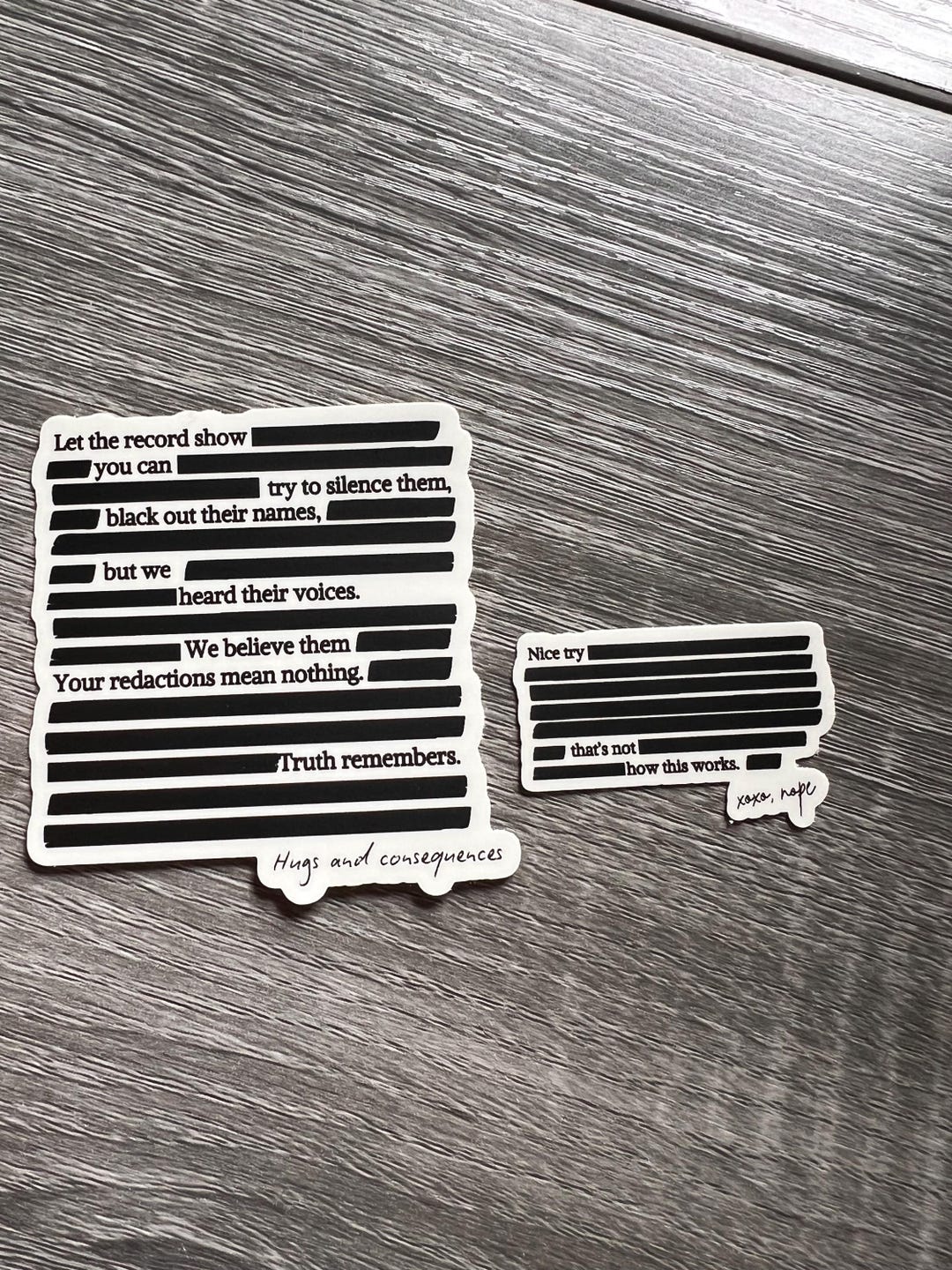 Redaction Protest Sticker | Political Satire Vinyl Sticker | Feminist ...