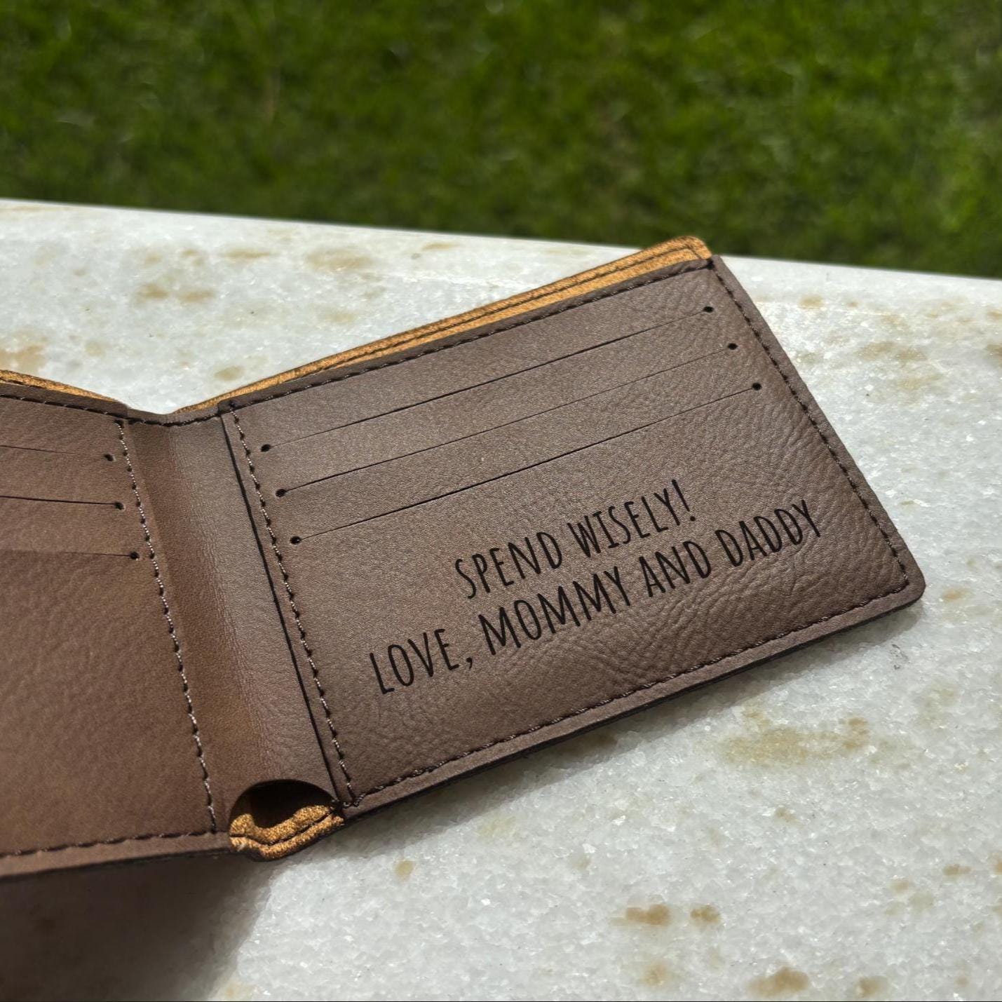 Kids Personalized Wallets, Wallet for Son Gift From Mom to Son Monogram ...