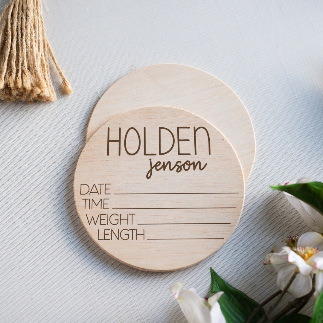 Baby Name Sign, Birth Stats Sign, Baby Name Announcement, Hospital Name ...