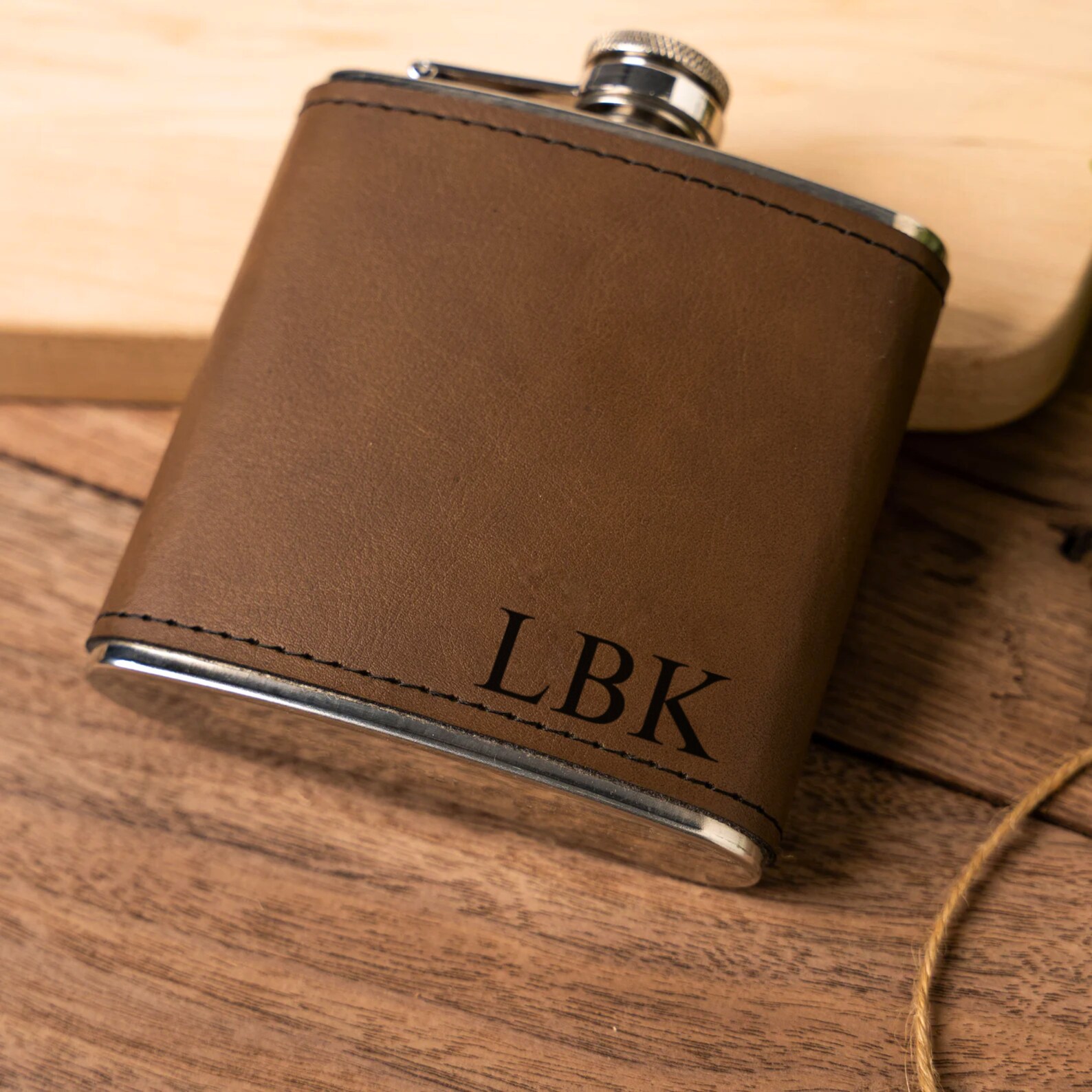 Personalized Flask, Leather Flask Groomsmen Gift, Engraved Flask Hip ...