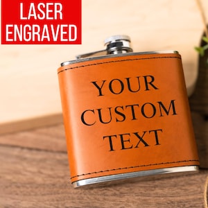 Engraved Custom Text Flasks, Bachelor Party Gifts, Groomsmen Gifts ...