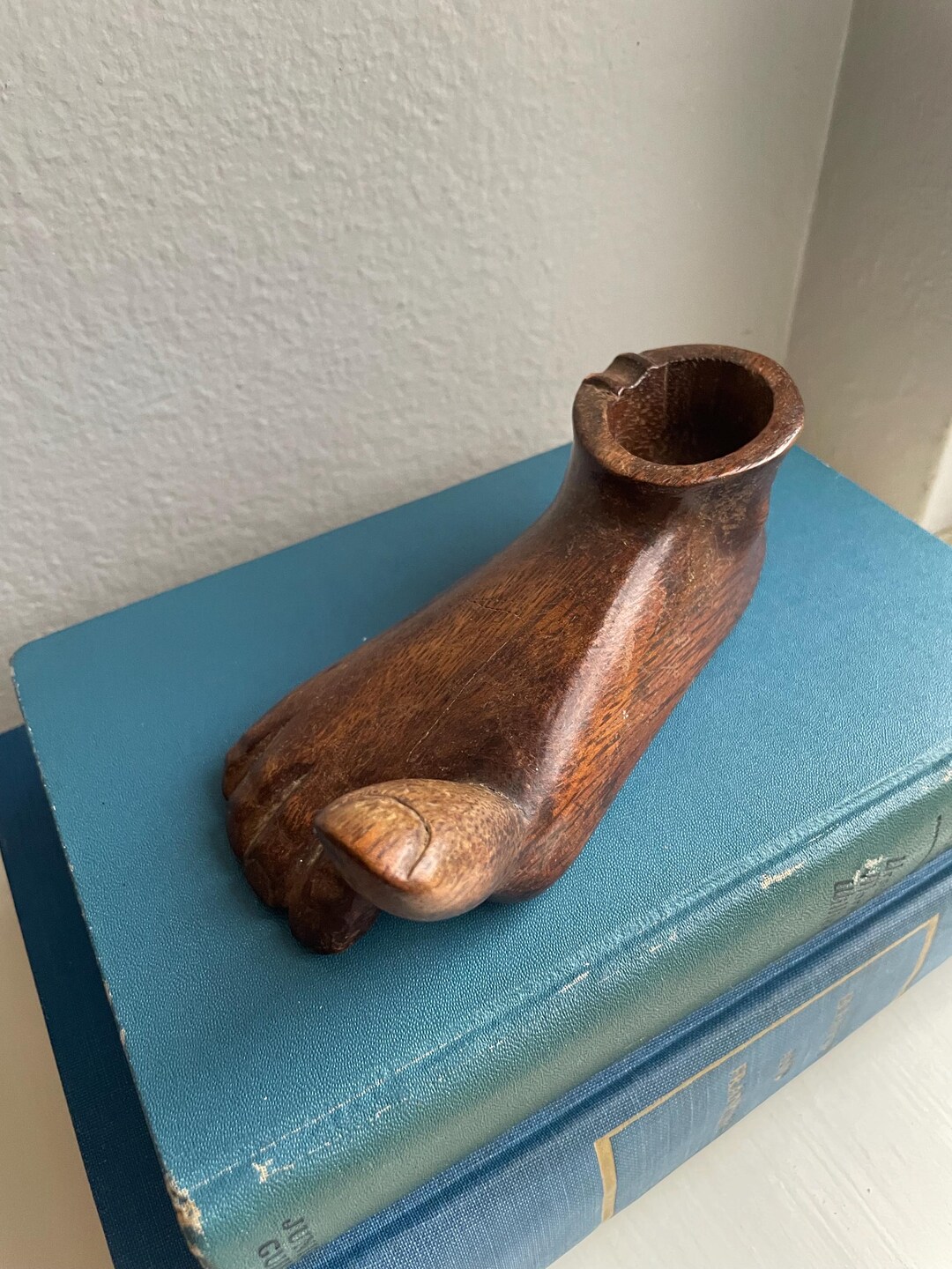 Fun Vintage Wooden Foot | Wooden Ashtray - Etsy