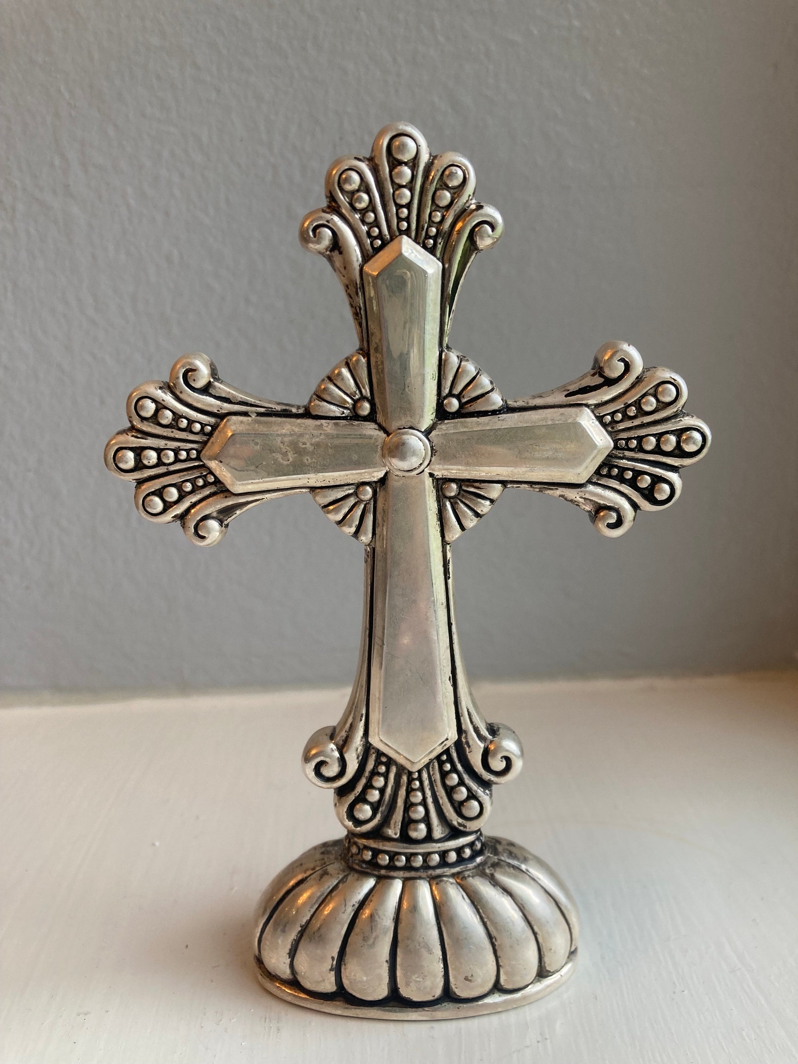 Reed and Barton Silverplated Standing Cross - Etsy