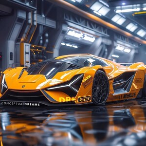 Ai Lamborghini · Cyberpunk Ai Art · Futuristic Concept Art · Conceptual ...