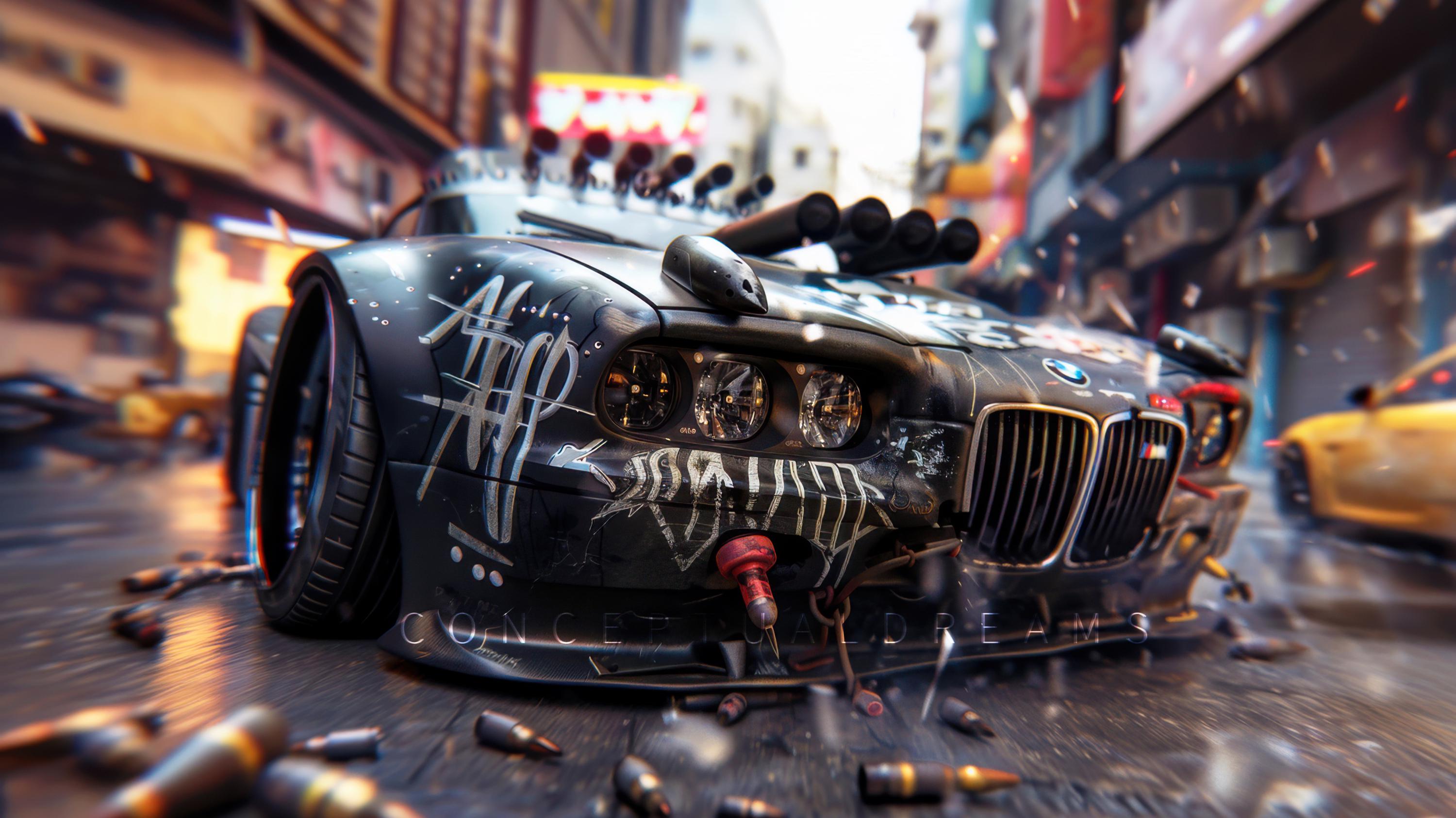 Epic Cyberpunk BMW M3 | High Resolution Images for Prints | 7K ...