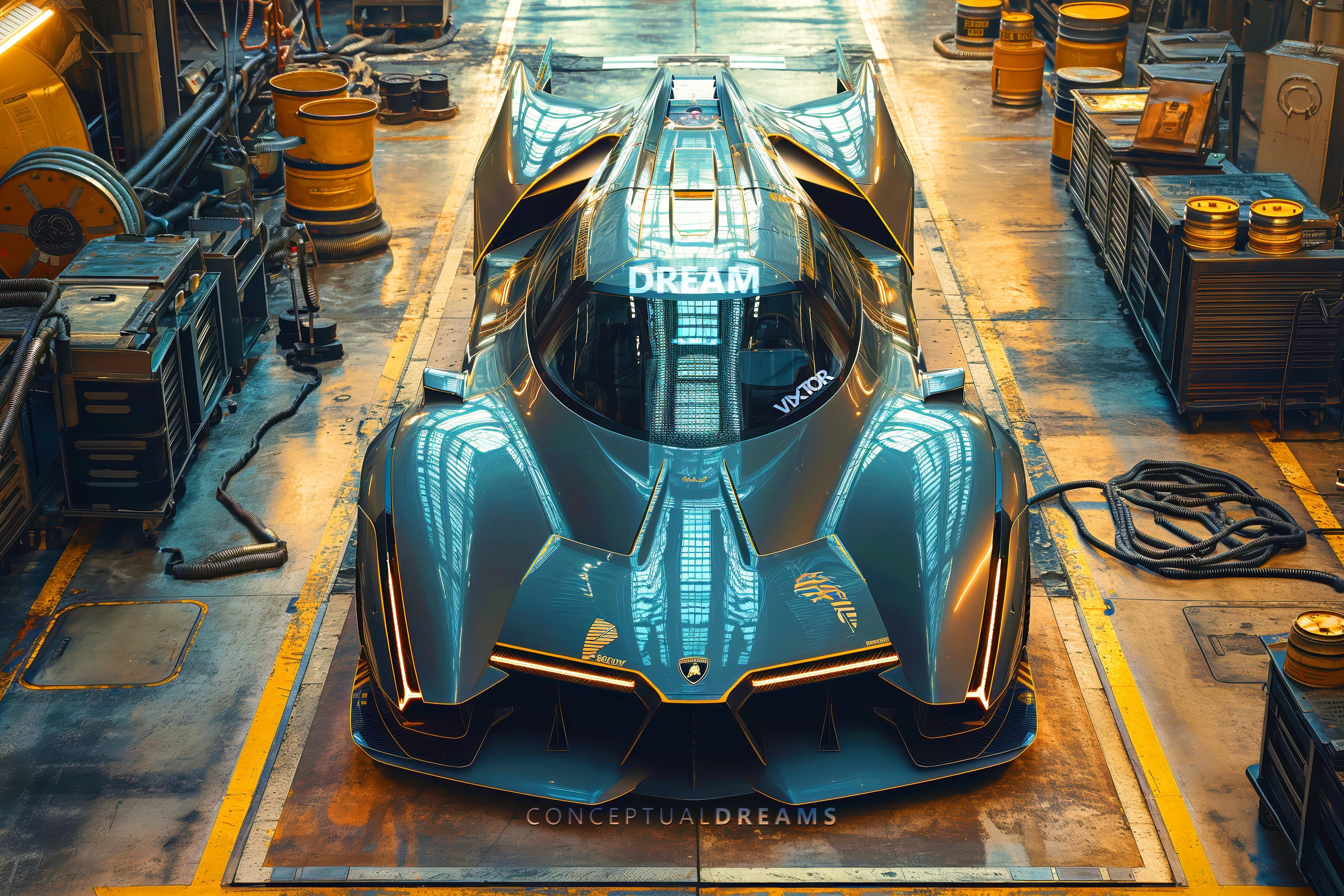 Cyberpunk Ai Lambo — Ai Generated Art — Lamborghini Concept Art - Etsy