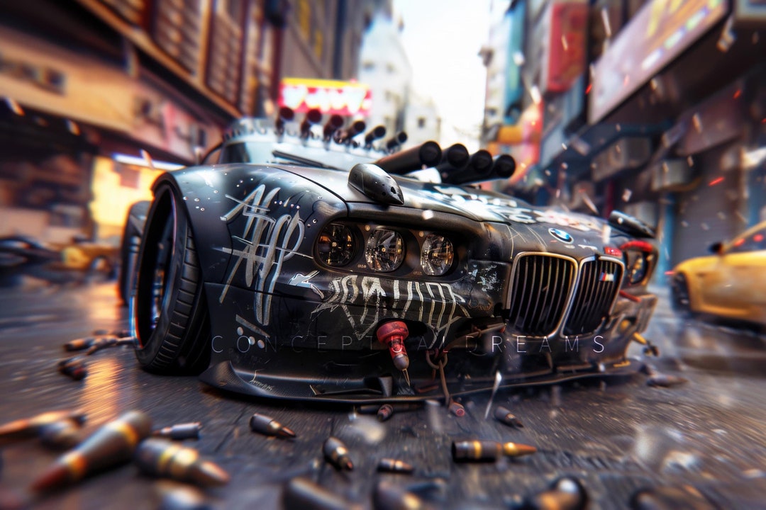 Epic Cyberpunk BMW M3 | High Resolution Images for Prints | 7K ...
