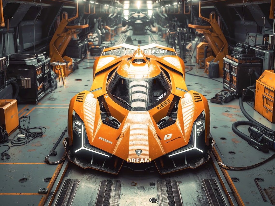 Ai Cyberpunk Lambo — Ai Generated Art — Lamborghini Concept Art - Etsy