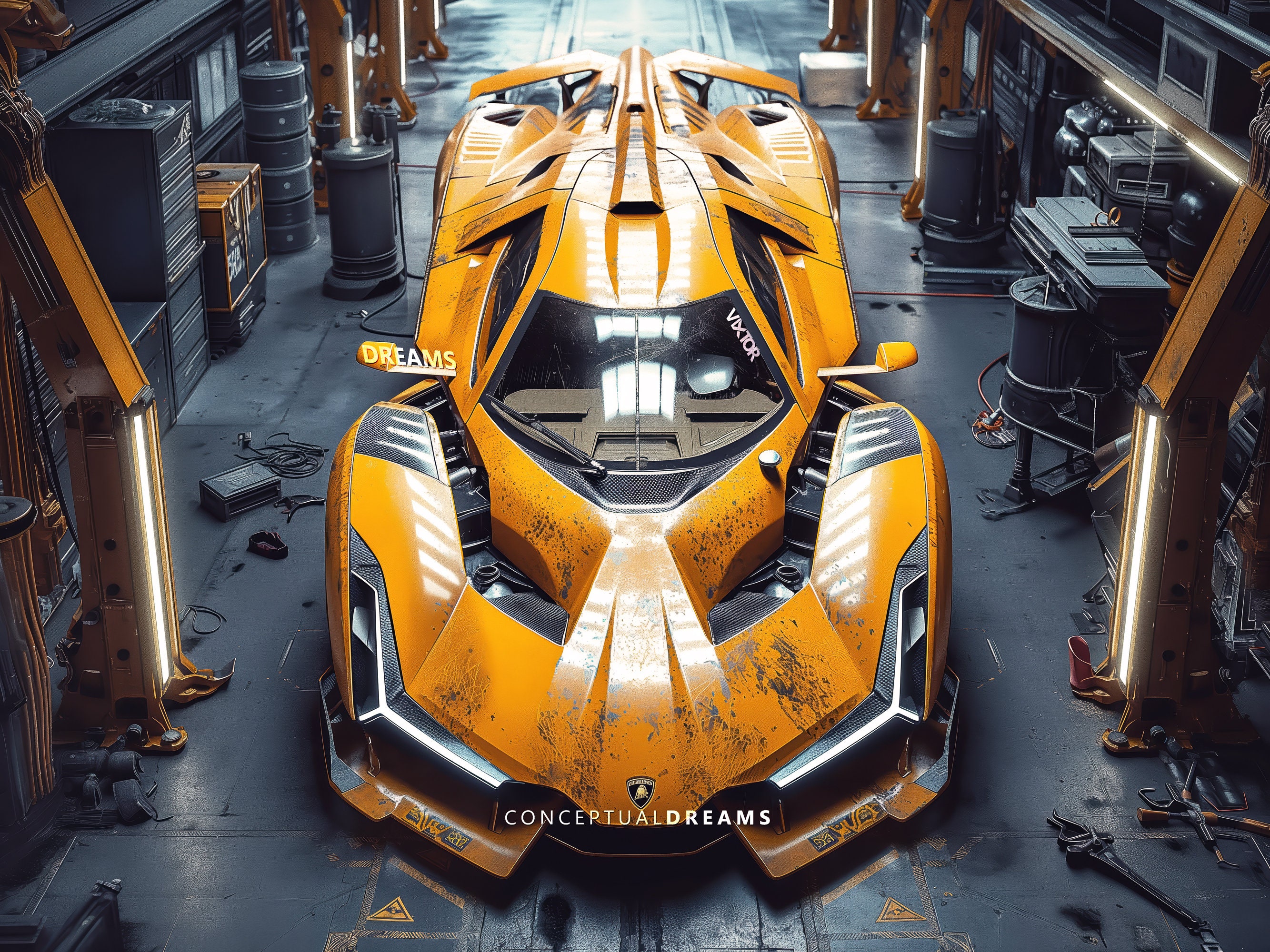 Ai Cyberpunk Lambo — Ai Generated Art — Lamborghini Concept Car - Etsy