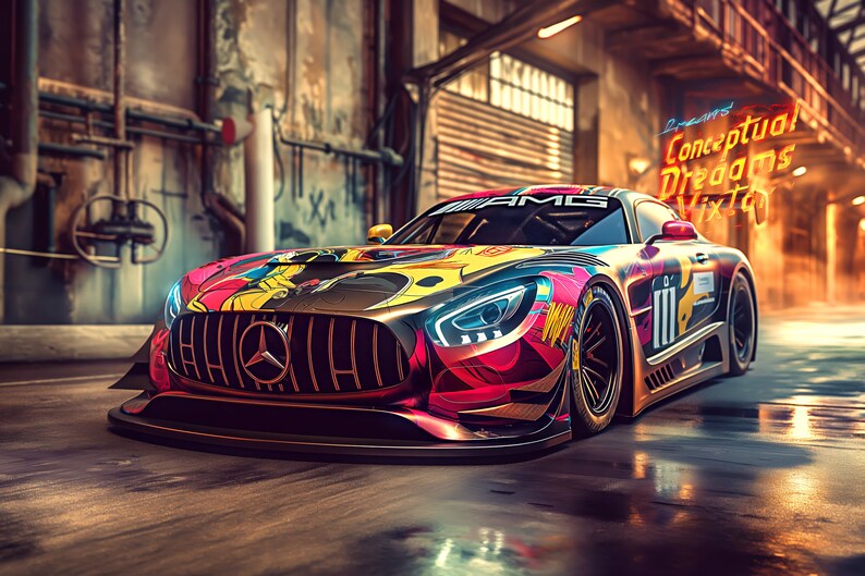 AMG GT Black Series — Ai Cyberpunk Art — Mercedes Concept Cars — 1 / 4 ...
