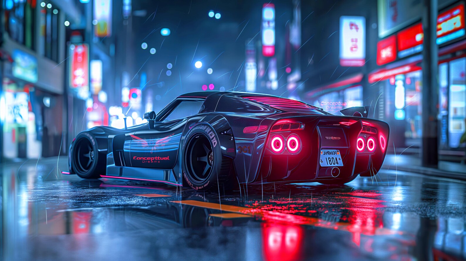 Cyberpunk Corvette - Poster Prints - Ai Wall Art - Etsy