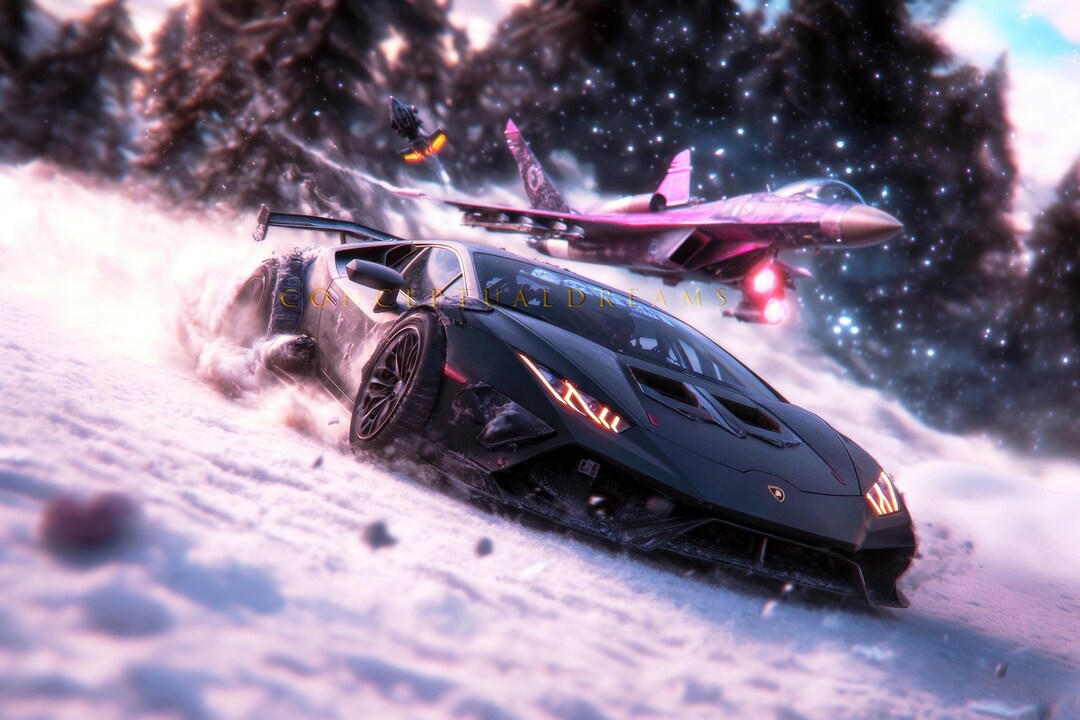 Lamborghini X Fighter Jet Poster | Lightly Glossy-matte Prints ...