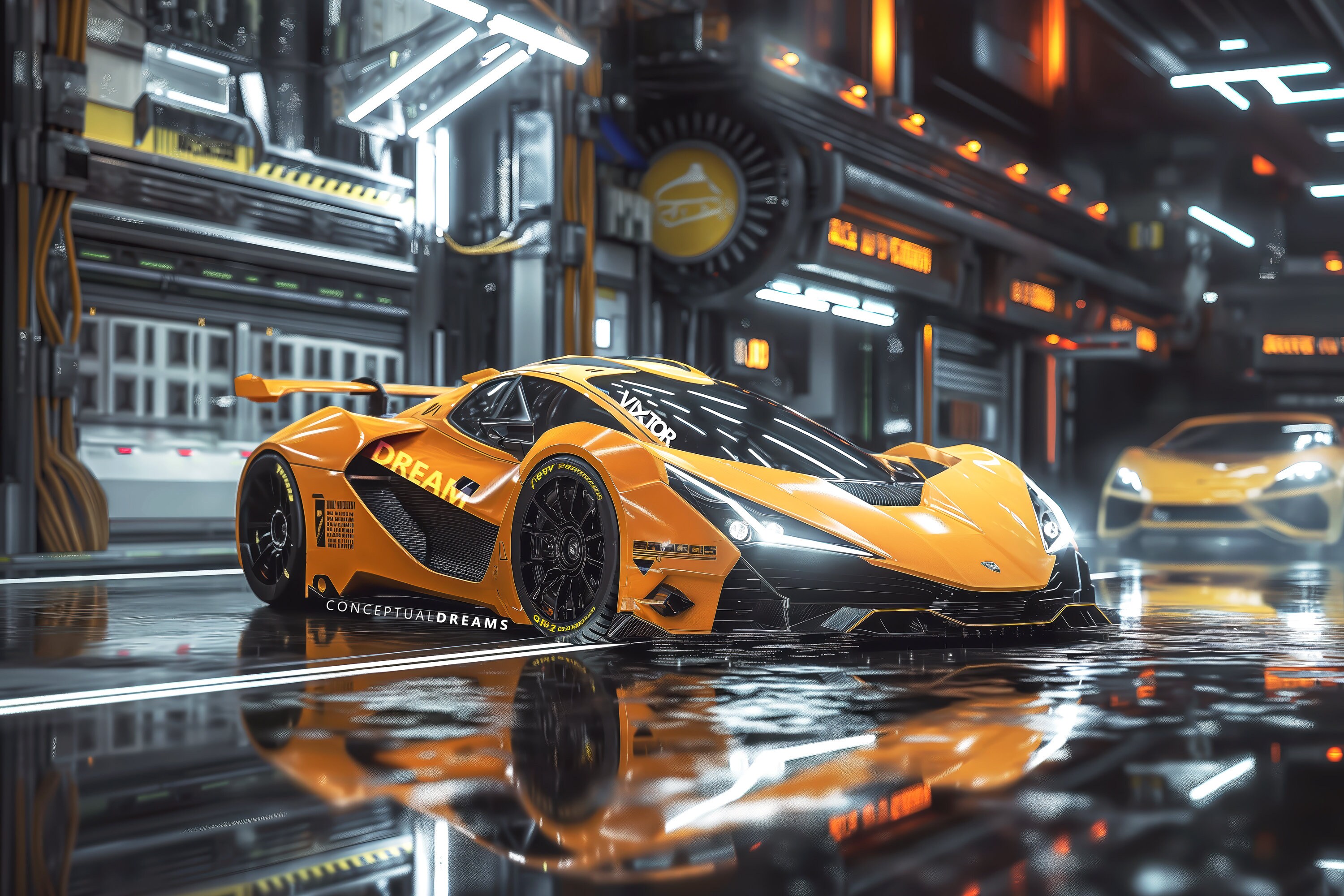 Ai Lamborghini · Cyberpunk Ai Art · Futuristic Concept Car · Conceptual ...