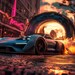 Cyberpunk Corvette Poster Ai Prints Concept Car Wall Art - Etsy