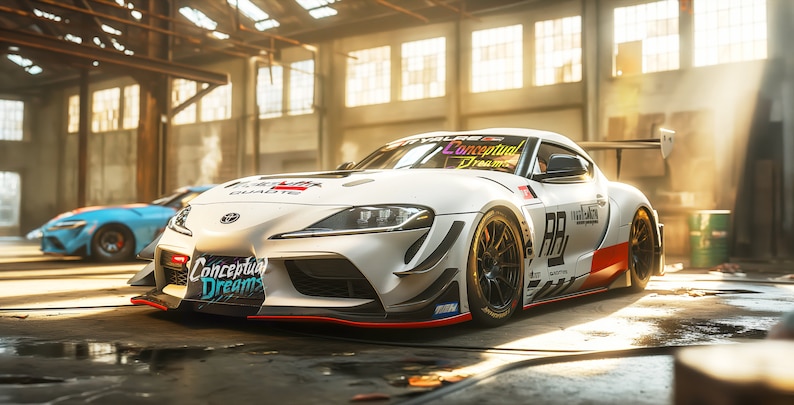 Toyota Supra - Poster Print - Cyberpunk Ai Art - Etsy
