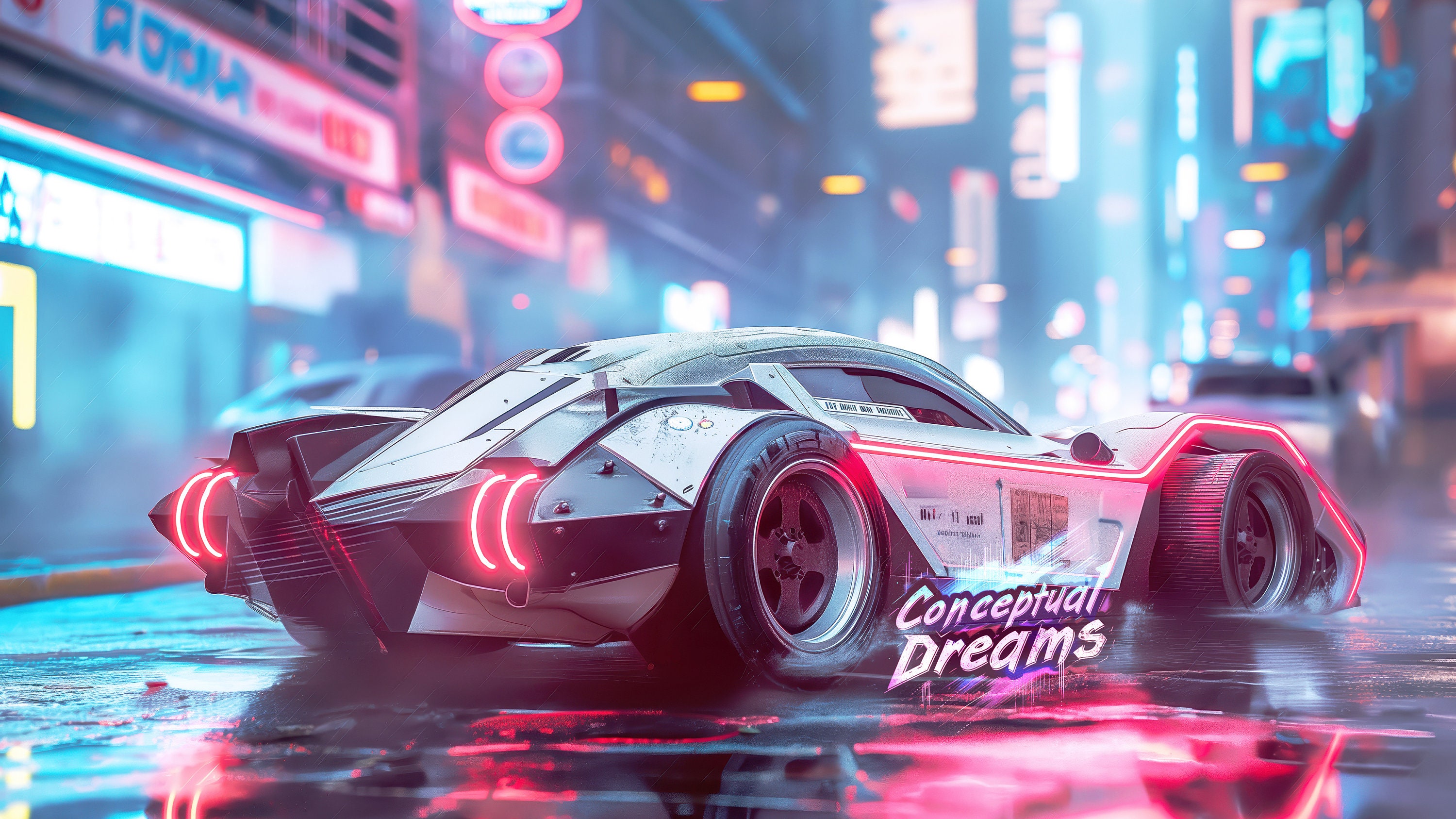 Cyberpunk Drift Car — Ai Generated Artwork — Modified Concept Car — 1 / ...