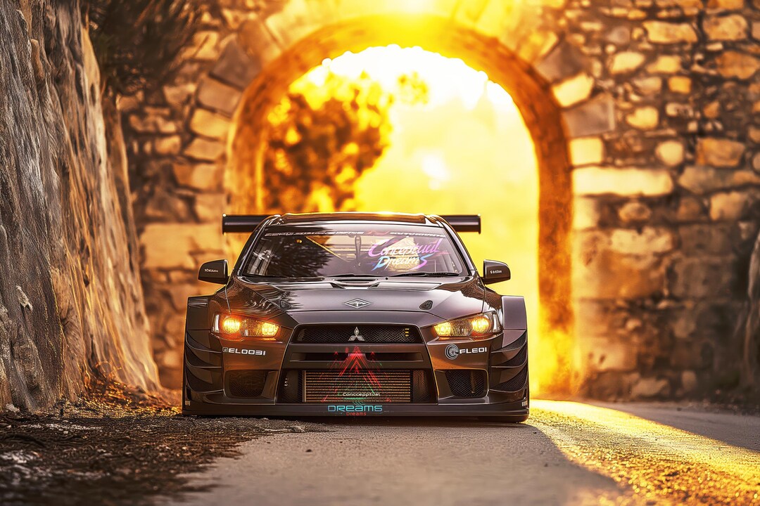 Lancer Evolution - Poster Print - Ai Wall Art - Etsy