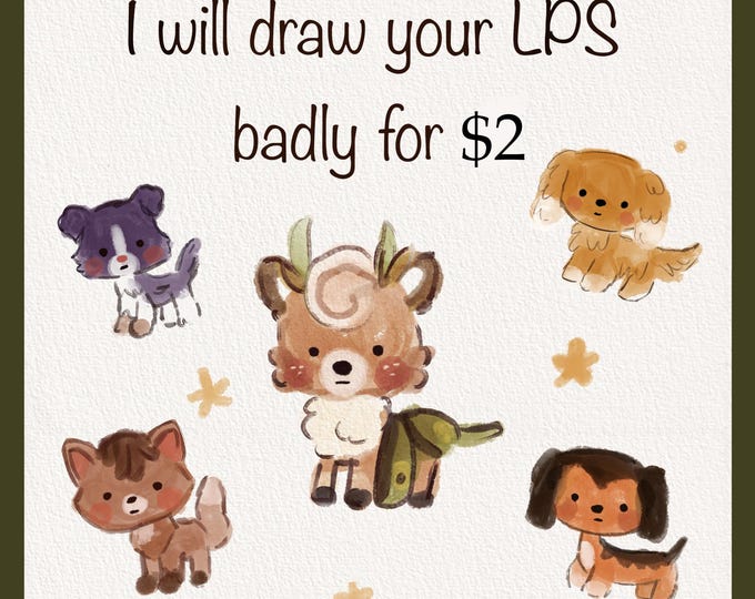 Littlest Pet Shop (LPS) Custom Drawing - Etsy
