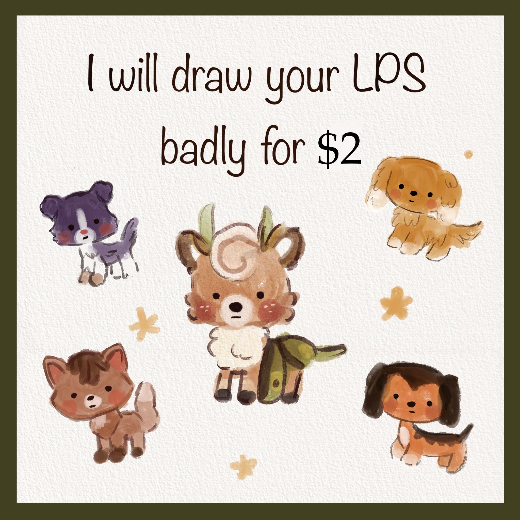 Littlest Pet Shop (LPS) Custom Drawing - Etsy