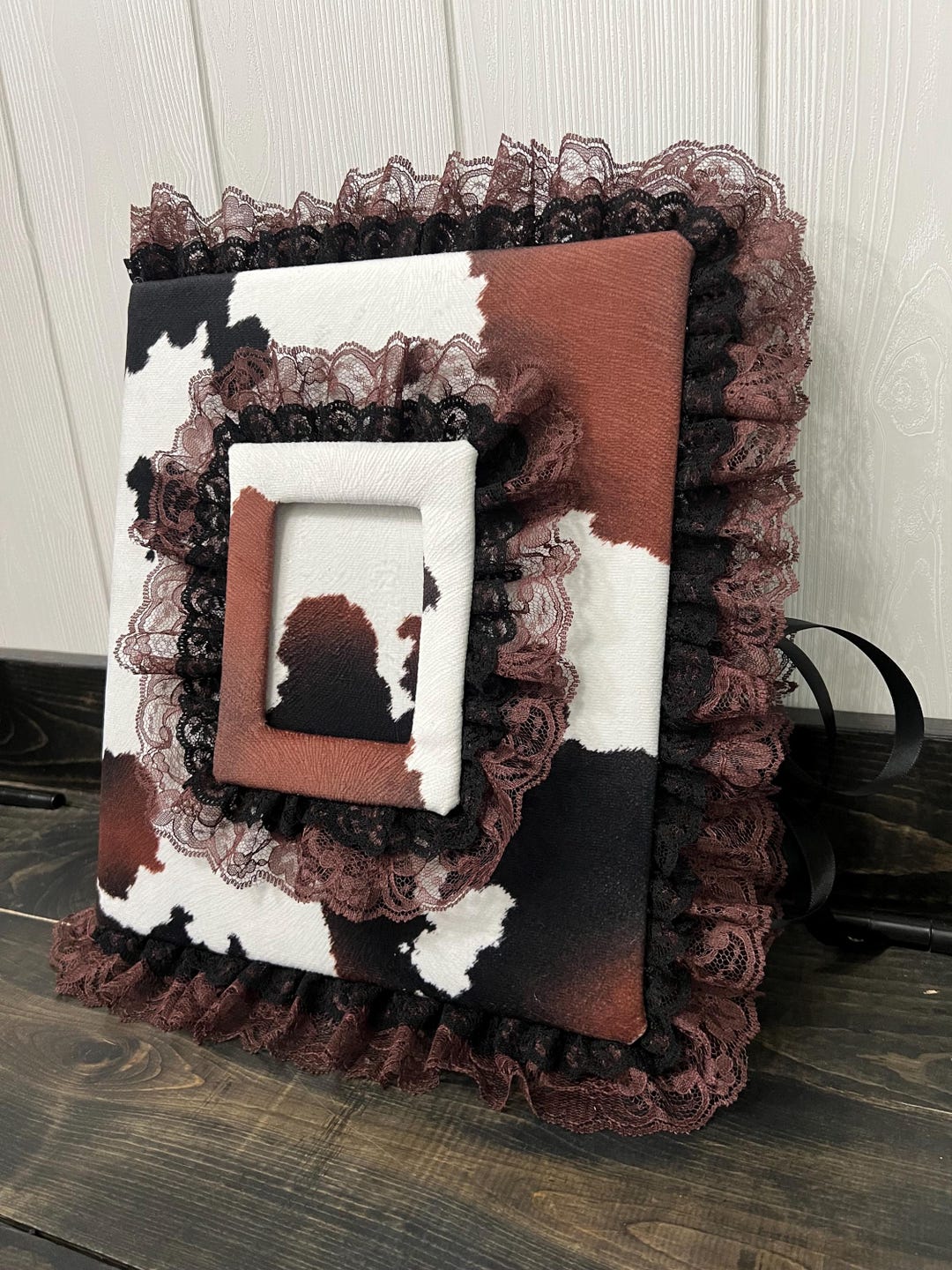 Western Cow -fabric Photo Album- Baby Album - Etsy