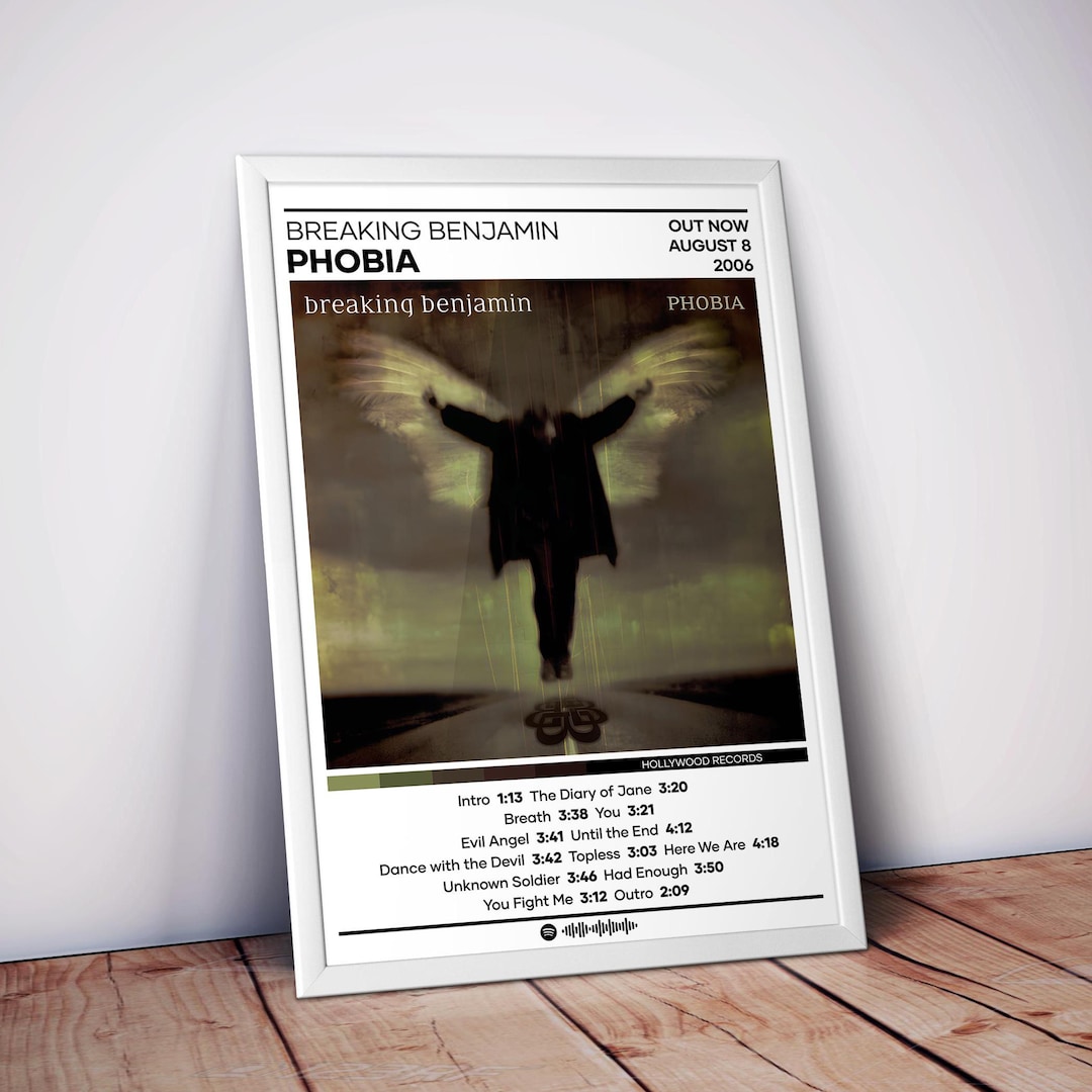 Breaking Benjamin Phobia Poster, 4 Colors, Album Cover Print, Rock ...