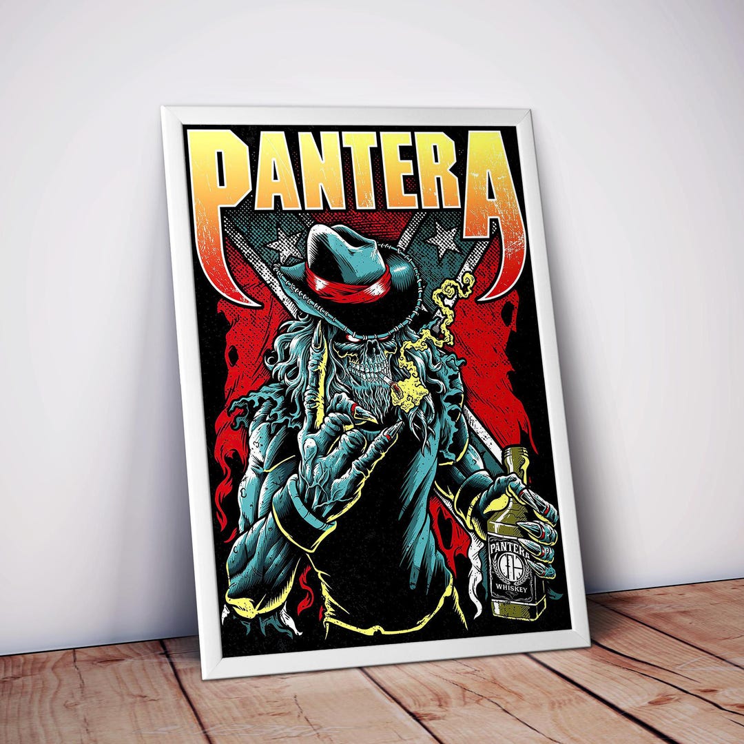 Pantera Poster, Pantera Print, Music Poster, Metal Band Poster, Music ...