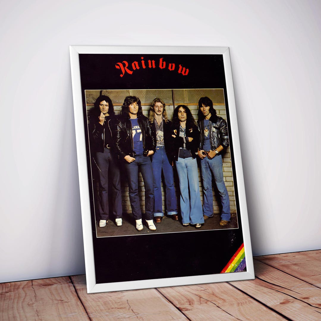 Rainbow Poster, Rainbow Band Poster, Progresif Metal Poster, Music ...