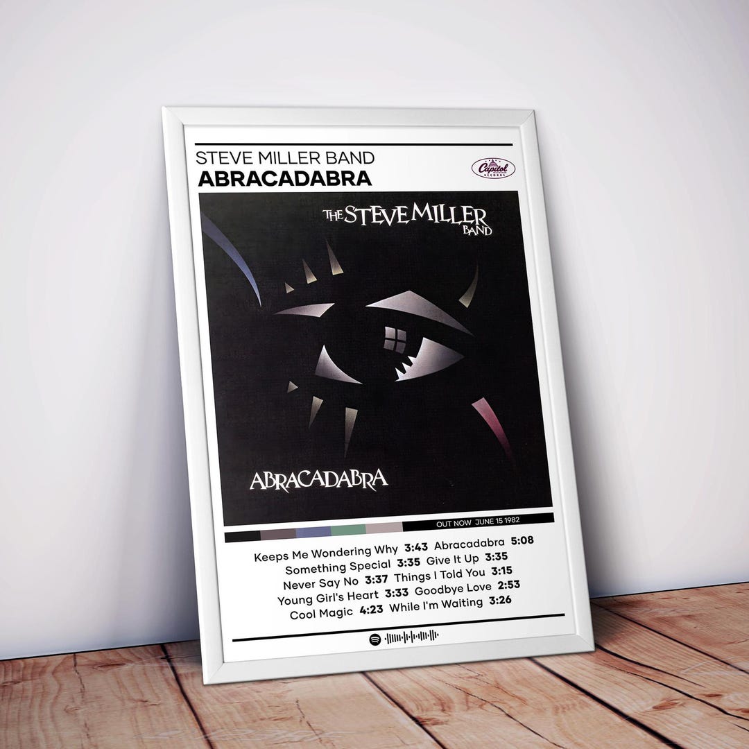 Steve Miller Band Abracadabra Poster, 4 Colors, Blues Rock Poster, Wall ...