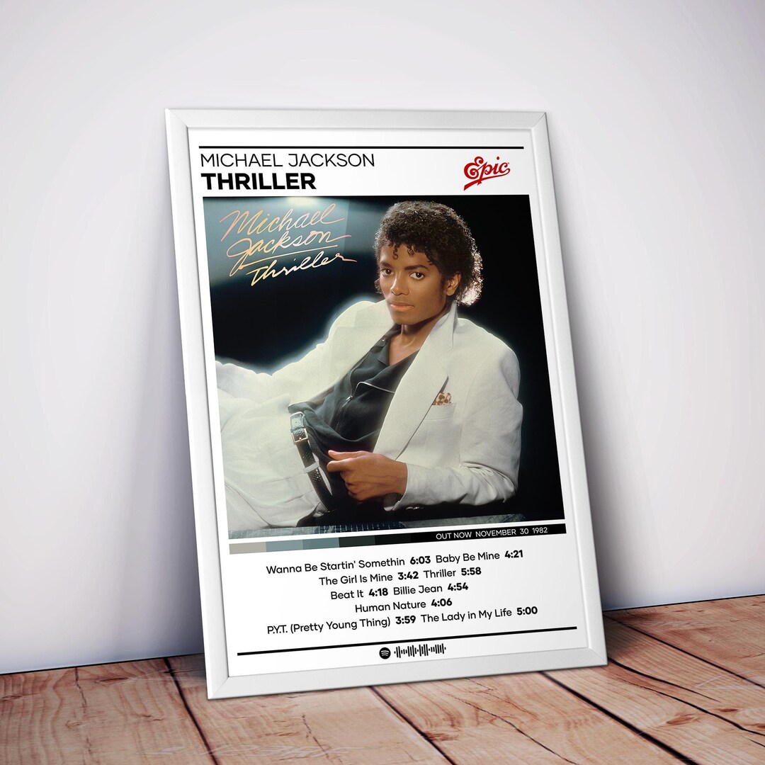 Michael Jackson Thriller Poster, 4 Colors, King of Pop Poster, High ...