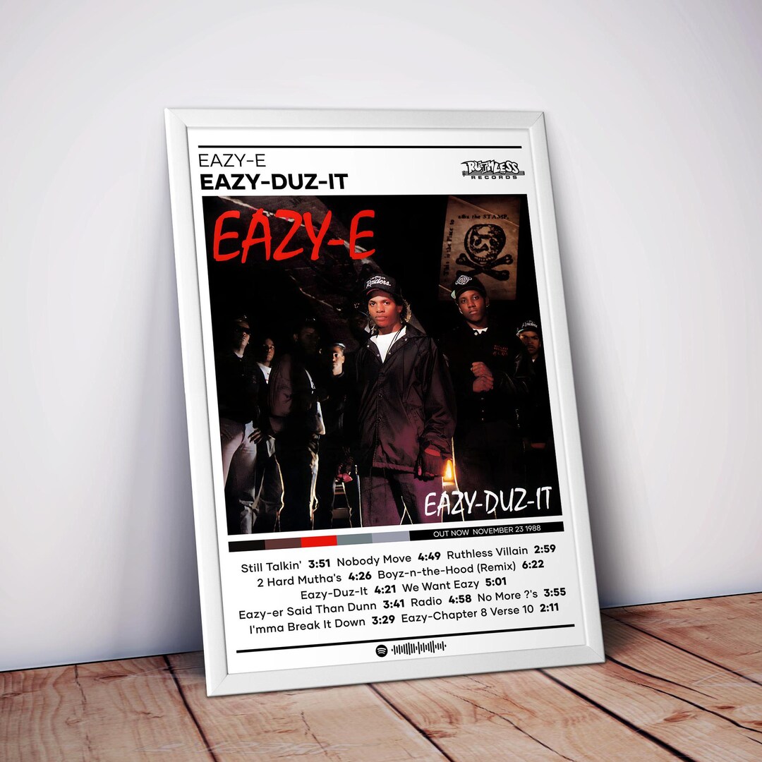 Eazy-e Eazy-duz-it Poster, 4 Colors, Hip-hop Poster, High Quality Prints, Wall Art Poster, Album ...
