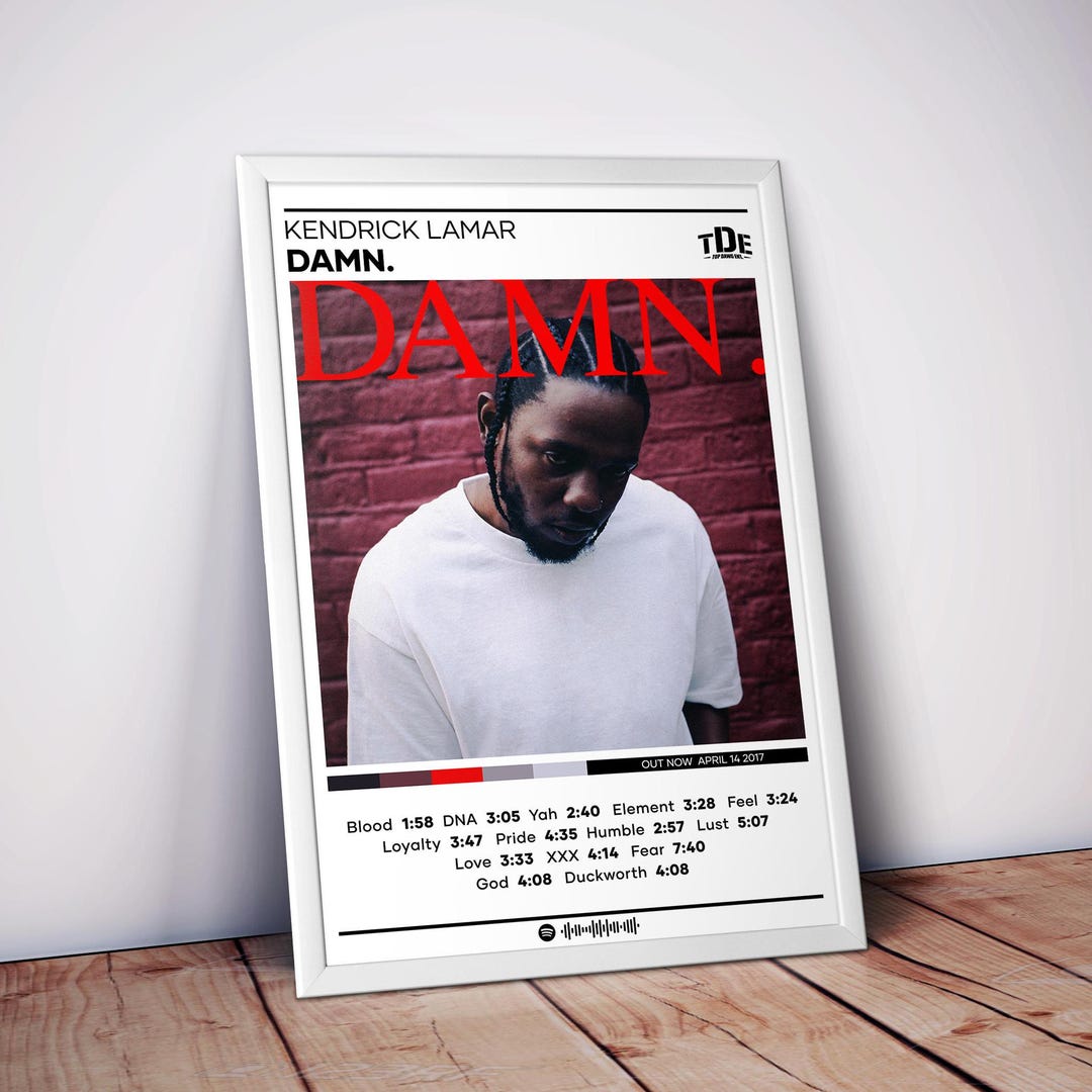 Kendrick Lamar DAMN. Poster, 4 Colors, Hip-hop Poster, High Quality ...