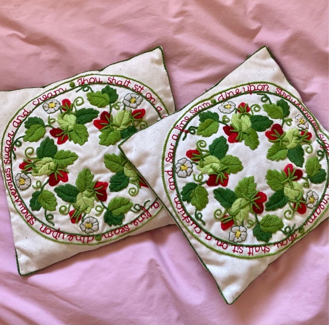 Vintage Small Throw Pillows - Set of 2 - Etsy